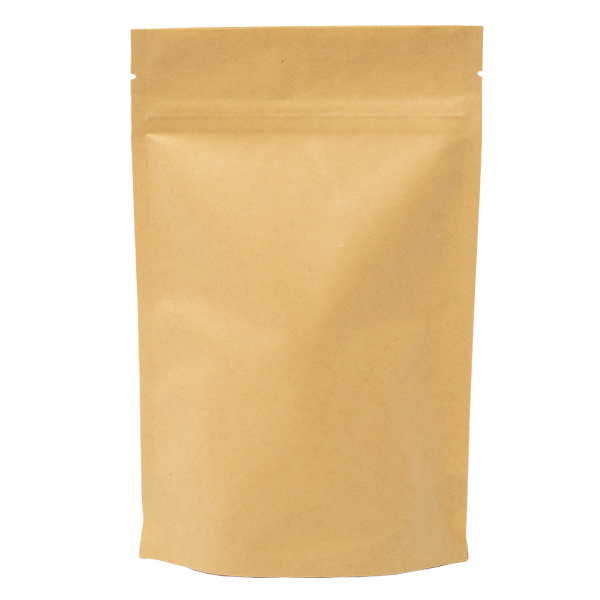 One Color Kraft Barrier Stand Up Pouch 5" x 8" x 2.5"