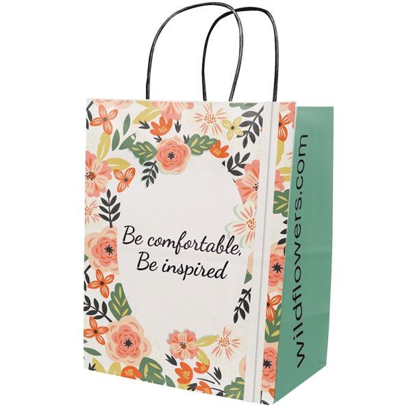88.5" x 10.25" x 5" Full Color White Color Choice Handle Shopper